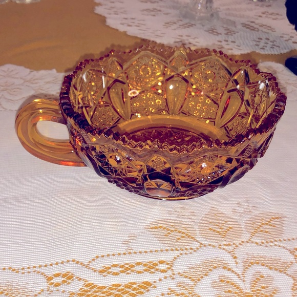 L.E. Smith | Dining | Le Smith Cognac Cut Glass Dish | Poshmark